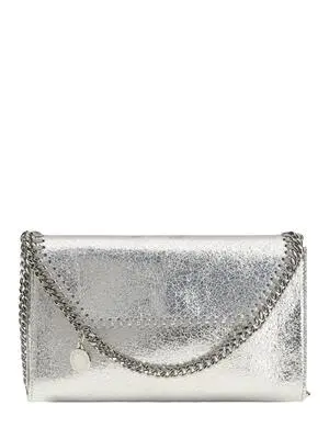 Stella McCartney Falabella Shoulder Bag In Metallic Fabric - Silver