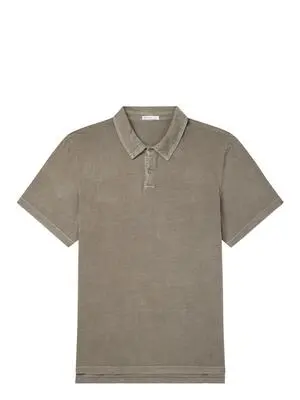 JAMES PERSE Supima Cotton-jersey Polo Shirt - Green