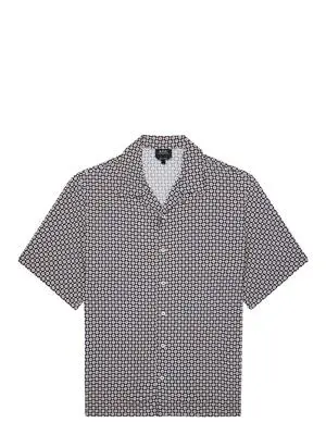 A.p.c. Bennet Printed Crepe De Chine Shirt - Blue