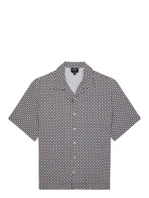 A.p.c. A.P.C. - Bennet Printed Crepe De Chine Shirt - Men - Blue - XS Navy