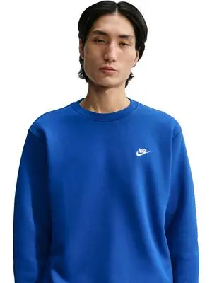 Nike Club Fleece Crew - Blue