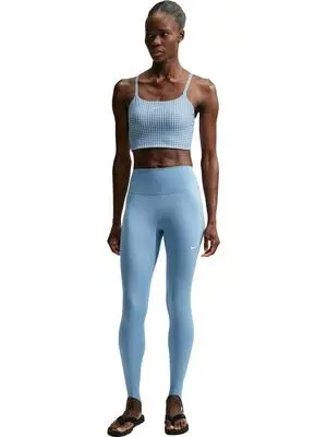 Nike One High-waisted Full-length Stirrup Leggings - Blue