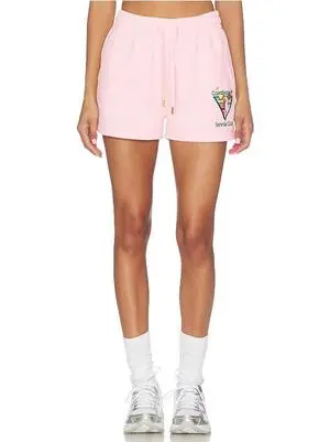 Casablanca Tennis Club Classic Shorts - Pink Loopback