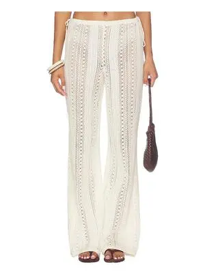 Tularosa Aila Crochet Knit Pants - Ivory