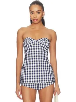 Amanda Uprichard Solinda Tunic - Navy
