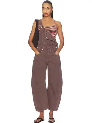 Free People X We The Free Good Luck Overall - Brown