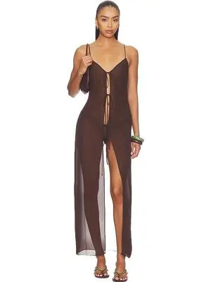 Lioness Dune Maxi Dress - Chocolate