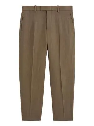 COS Linen Relaxed-Fit Tapered Pants