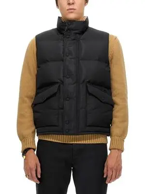 Alexander McQueen Graffiti Logo Print Down Vest - Black