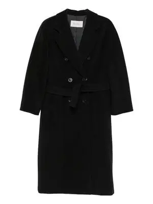 Max Mara Double Breasted Belted Coat - Multicolor