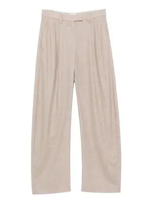 Brunello Cucinelli Wool Wide-leg Trousers - Multicolor