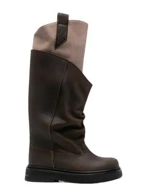 Attico Knee High Boots - Brown