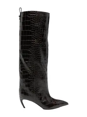 Attico Knee High Boots - Brown