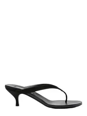 MIU MIU Miu Miu Black Thong Sandals