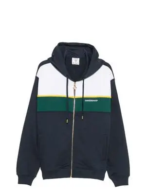 Casablanca Color-block Zip-up Hoodie - Blue