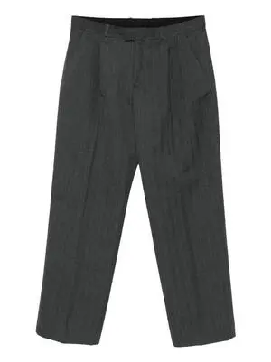 Our Legacy Grey Pinstripe Tailored Trousers - Gray