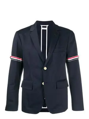 Thom Browne Grosgrain Armband Sport Coat - Blue