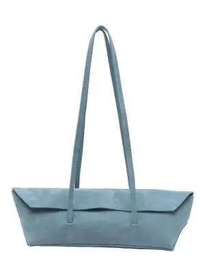 Christopher Esber Suede Shoulder Bag - Blue