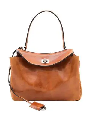 Balenciaga Rodeo Small Lambskin Handbag - Brown