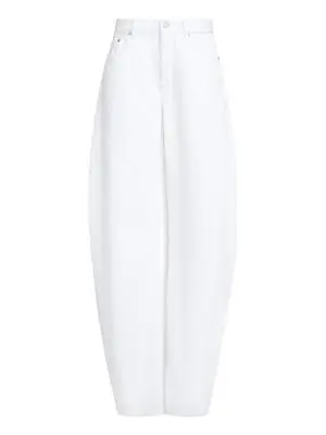 Alaïa Round Cotton Pants - White