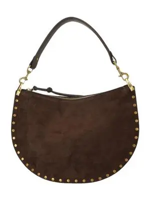 Isabel Marant Étoile Studded Calf Leather Shoulder Bag - Brown