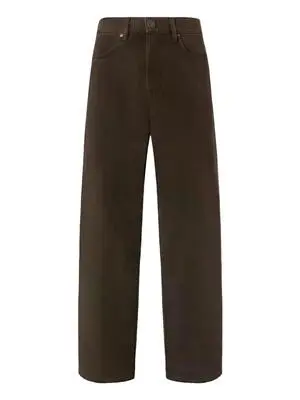 Pinko Straight-leg Dark Cotton Jeans - Brown