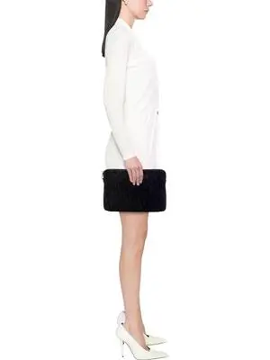 Dior 2019 Oblique Canvas Zipped Pouch Clutch Bag - Black
