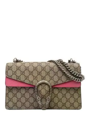 Gucci Gg Supreme Dionysus Shoulder Bag - Neutrals
