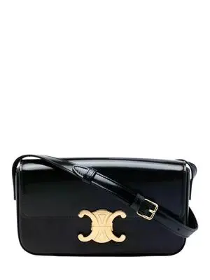 Celine Triomphe Claude Shoulder Bag - Black