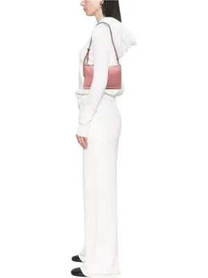 Prada Glace Calf Etiquette Shoulder Bag - Pink