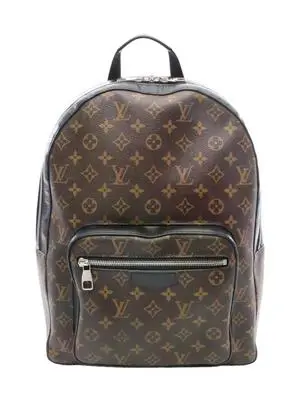 LOUIS VUITTON Monogram Macassar Josh Backpack - Brown