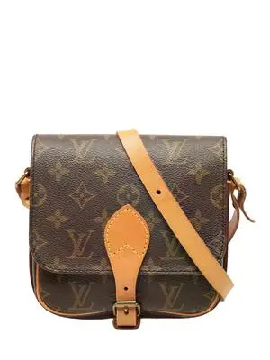 LOUIS VUITTON Monogram Cartouchiere Pm Crossbody Bag - Brown