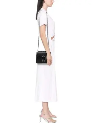 Gucci Dionysus Small Calfskin Crossbody Bag - Black
