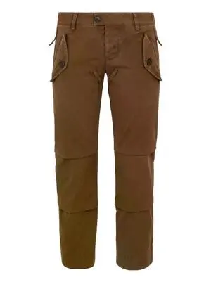Dsquared2 Utility Tech Cotton Cropped Pants - Brown