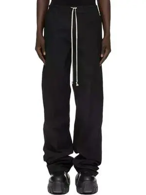 Rick Owens Dietrich Drawstring Waist Trousers - Black
