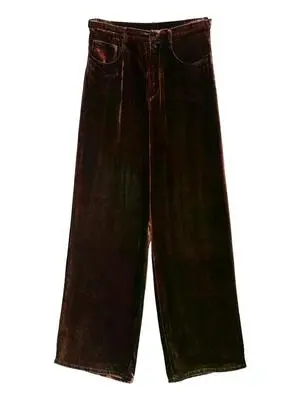 PIERRE-LOUIS MASCIA Kandox Velvet Trousers - Brown
