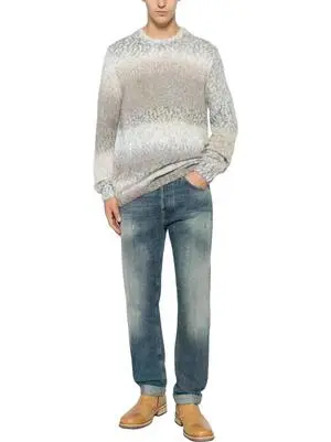 DONDUP Chunky-knit Gradient Effect Sweater - Grey