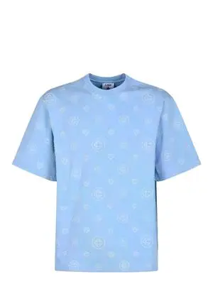 Casablanca Monogram Short-sleeve T-shirt - Blue