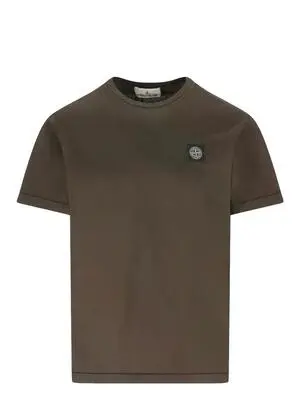 Stone Island Logo-patch Short-sleeve T-shirt - Green