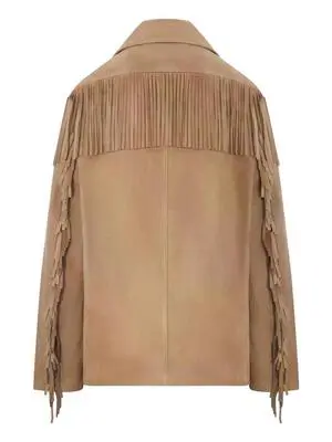 Ralph Lauren Suede Fringe Jacket - Neutrals