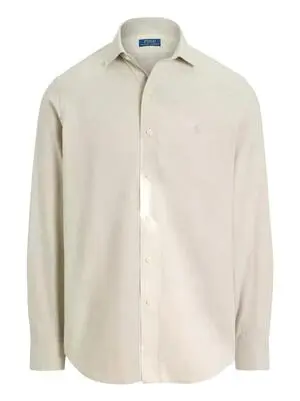 Polo Ralph Lauren Logo-embroidered Button-down Shirt - Neutrals