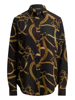 Ralph Lauren Belting Print Shirt - Black