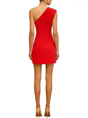 Cult Gaia Mini One-shoulder Cutout Dress - Red