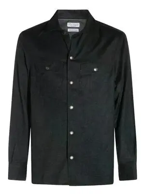 Brunello Cucinelli Button-up Overshirt - Grey