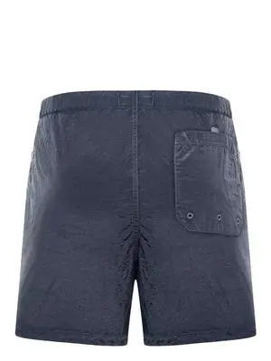 Stone Island Compass Logo Patch Swim Shorts - Blue