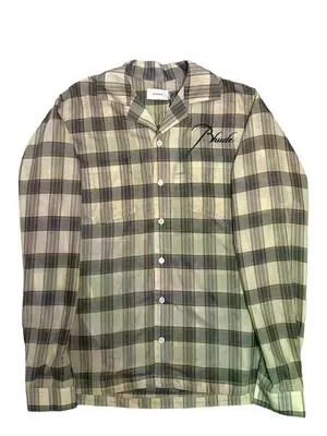 Rhude Sheer Plaid-print Shirt - Neutrals