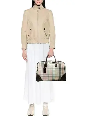 Burberry House Check Canvas Travel Bag - Neutrals