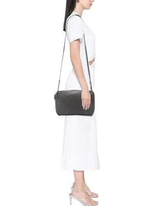 Bottega Veneta Large Nappa Intrecciato Nodini Crossbody Bag - Brown