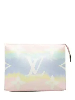 LOUIS VUITTON 2019 Monogram Escale Toiletry Pouch 26 Clutch Bag - Pink