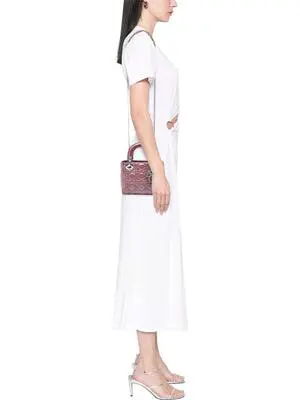 Dior Lambskin Cannage Lady Satchel - Pink